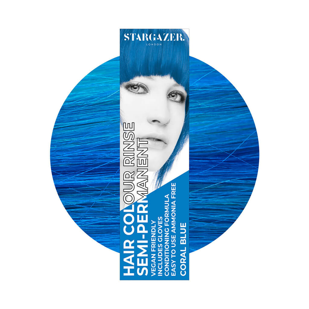 Stargazer Coral Blue Semi Permanent Hair Dye - Cruelty Free