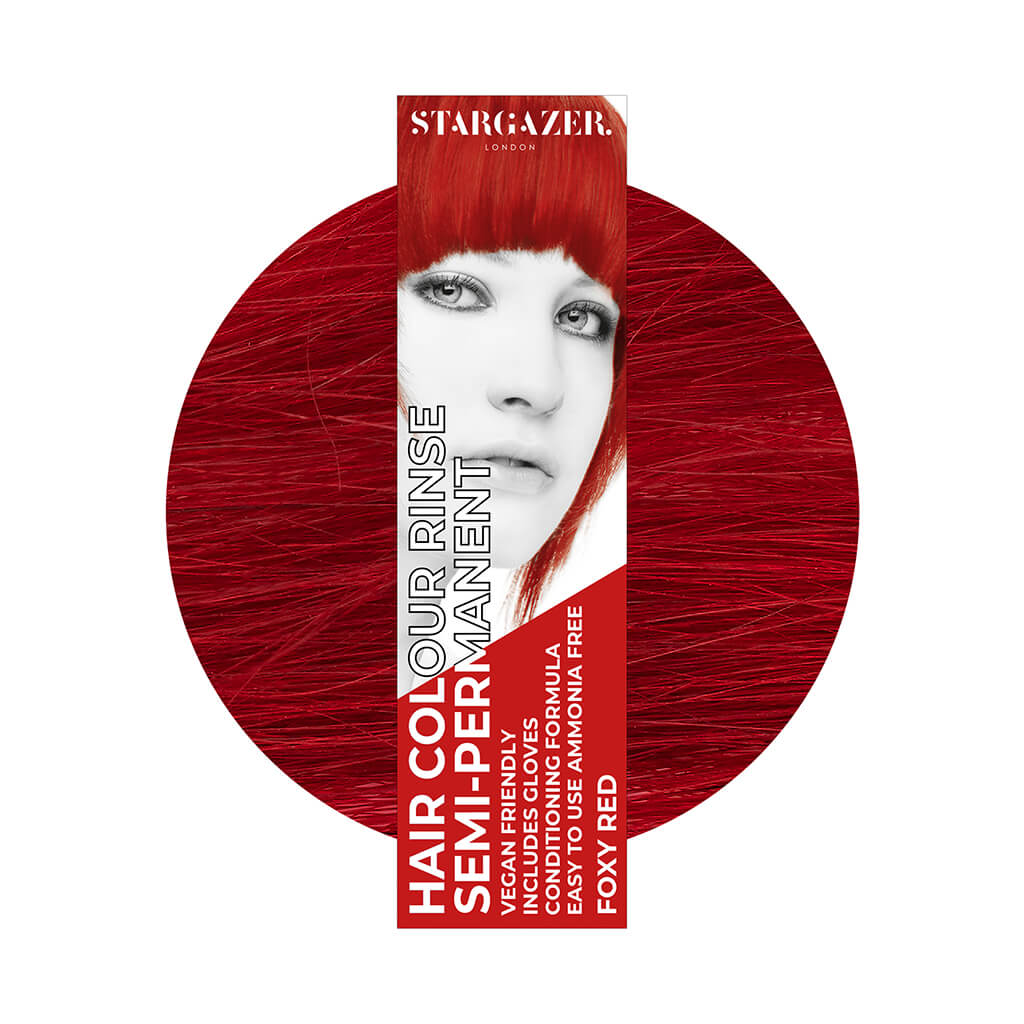 Stargazer Foxy Red Semi Permanent Hair Dye, Stunning Colour