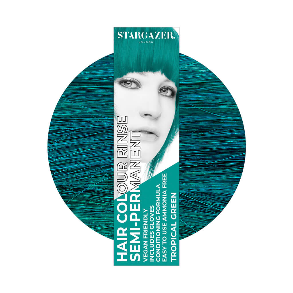 Stargazer Tropical Green Semi Permanent Hair Dye - Cruelty Free